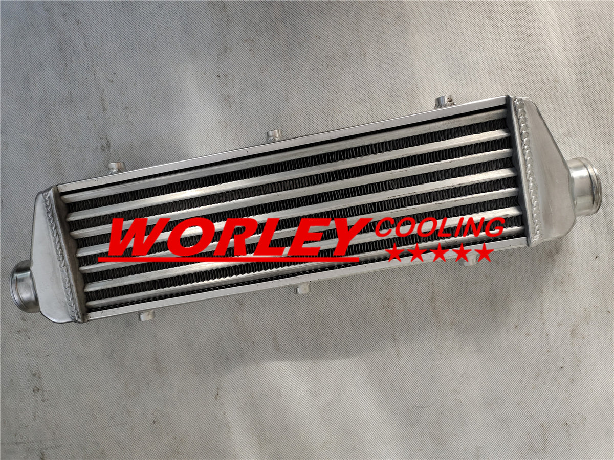 Full Aluminum Intercooler 450x140x50mm 2.2" Turbo Delta Fin Design ...